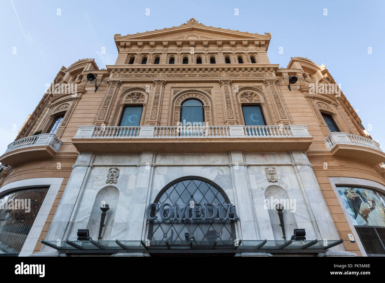 Cinema Comedia, Barcelona Stock Photo - Alamy