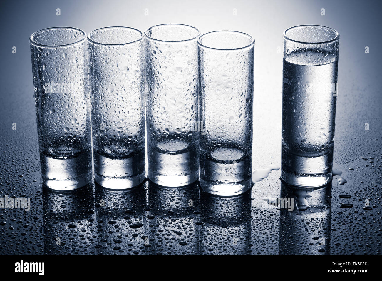 Alcohol row vodka hi-res stock photography and images - Alamy