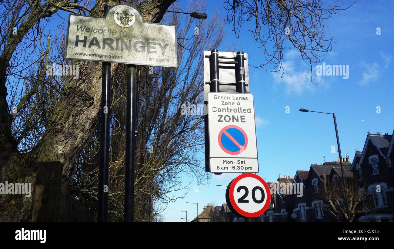 20 mph speed limits introduced across Haringey, North London Stock ...