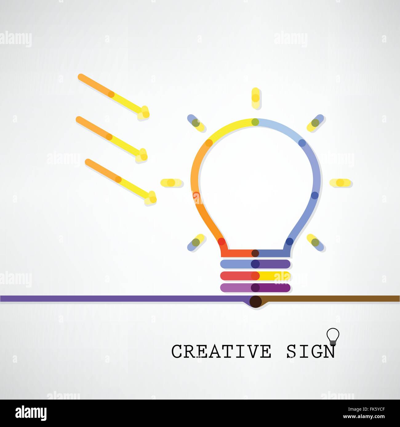 Creative light bulb Idea concept background ,design for poster flyer ...