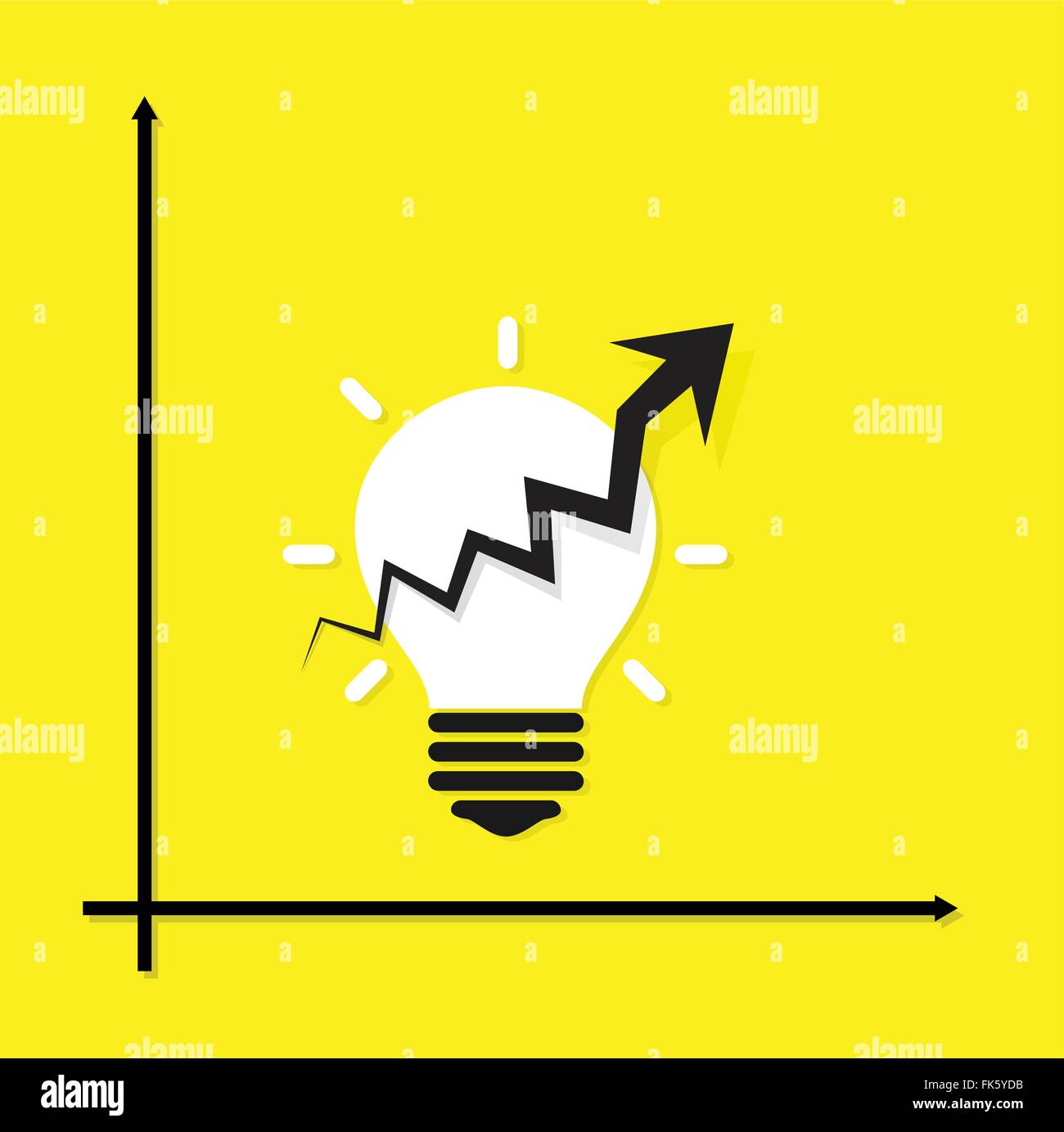 Creative light bulb Idea concept background, design for poster flyer ...