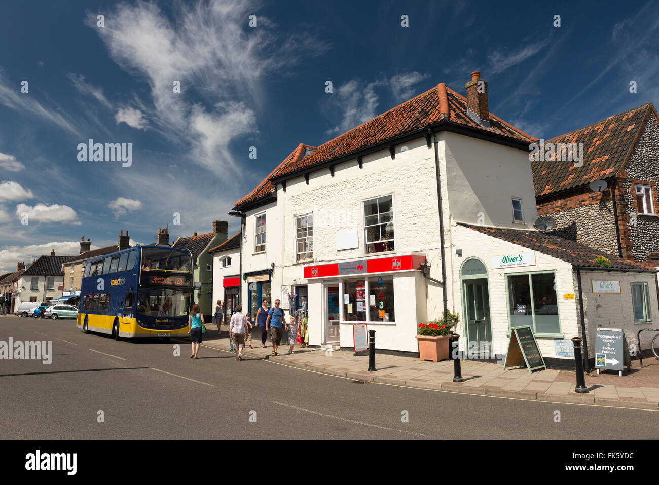 Market town of Holt in Norfolk England Stock Photo - Alamy