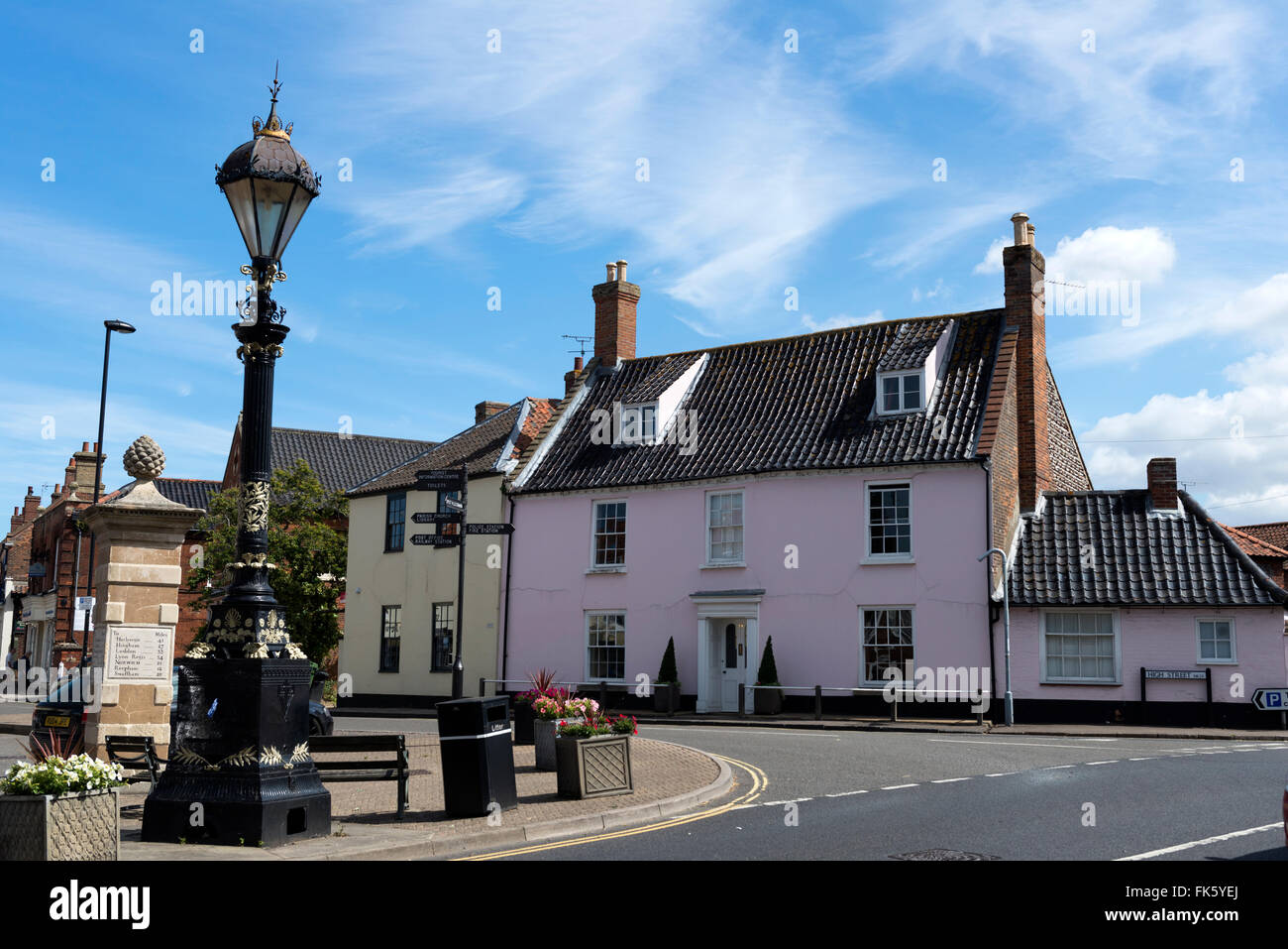 Market town of Holt in Norfolk England Stock Photo - Alamy