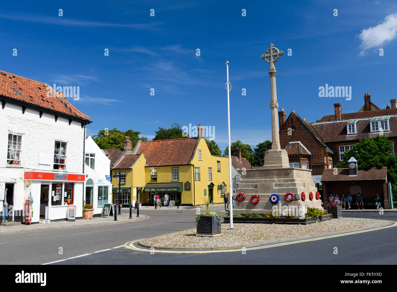 Market town of Holt in Norfolk England Stock Photo - Alamy