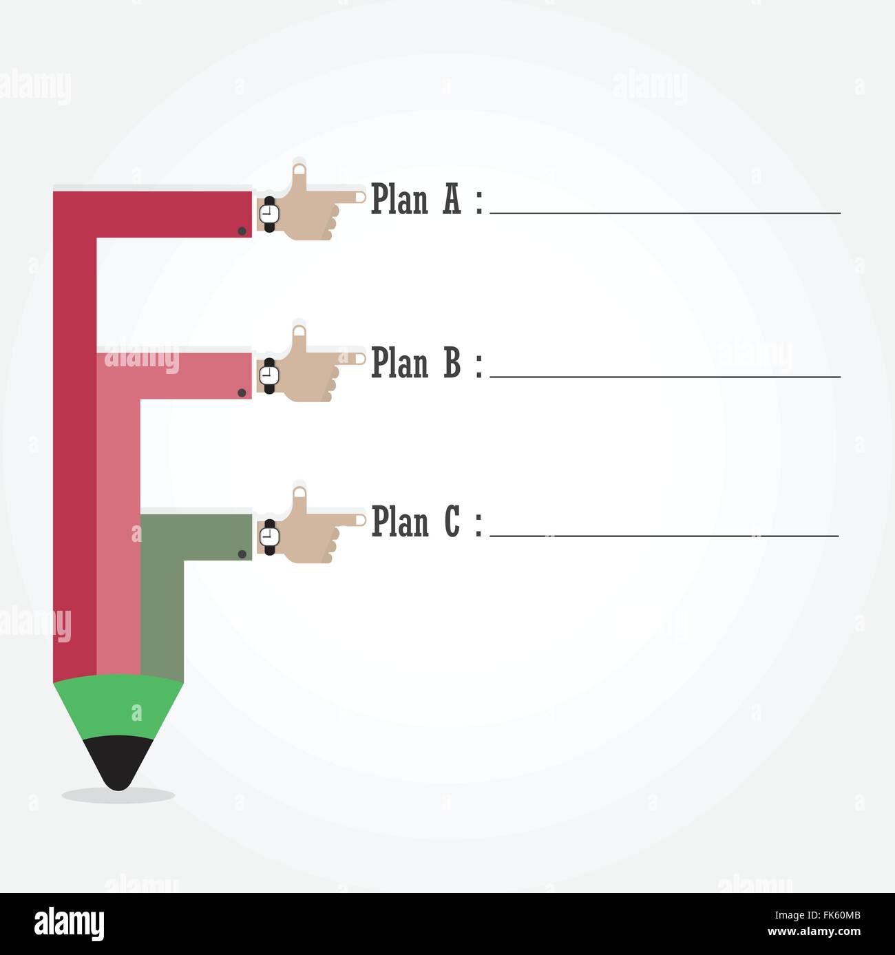Creative template with pencil ribbon banner flow chart, can be used for ...