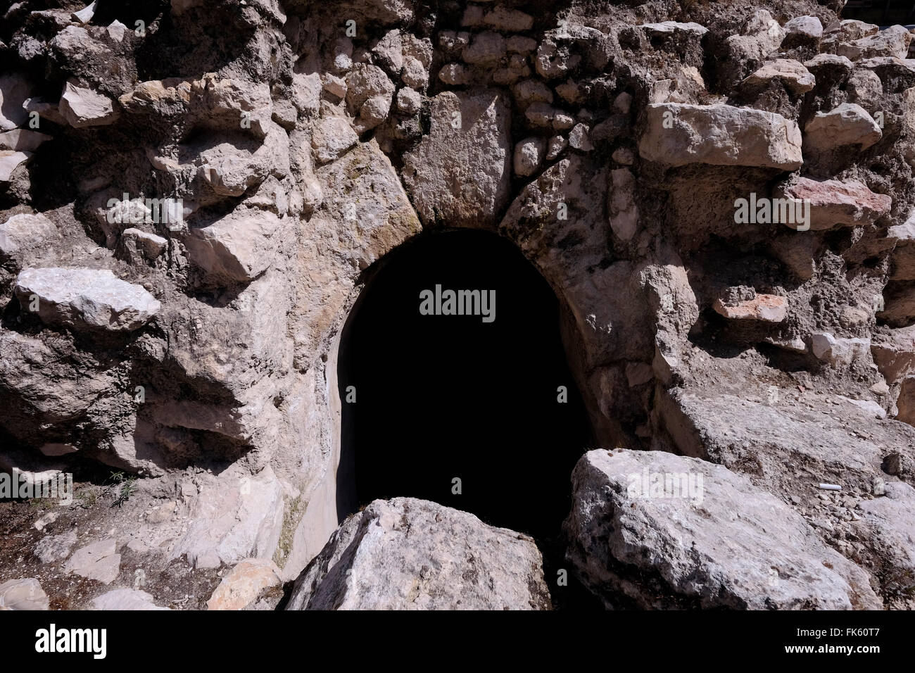 View of ruins of Ir David or City of David a major archaeological site ...