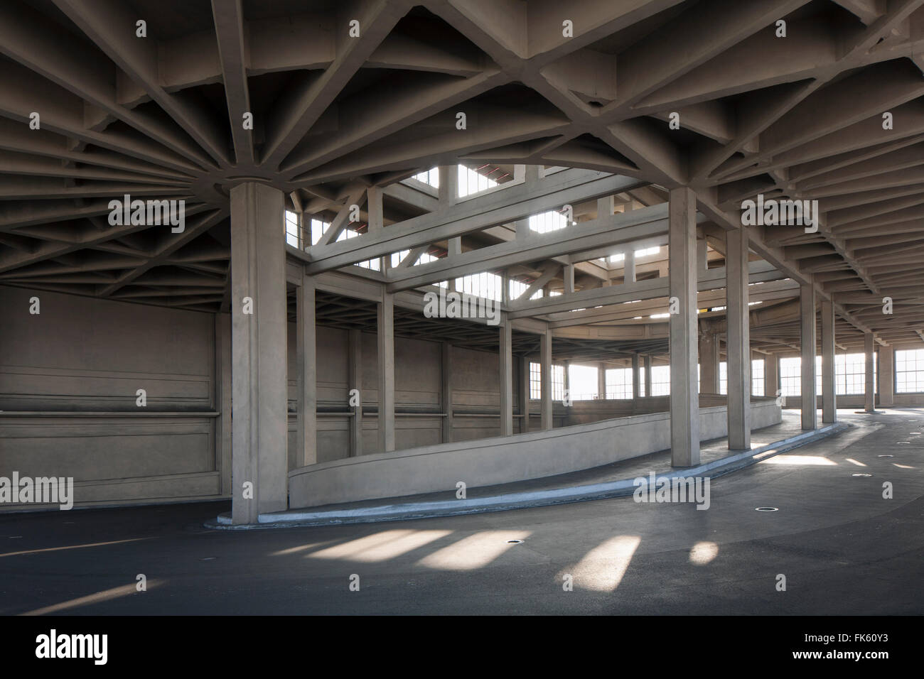 Lingotto building garage ramp in Torino Italy, built in 20s/30s ...