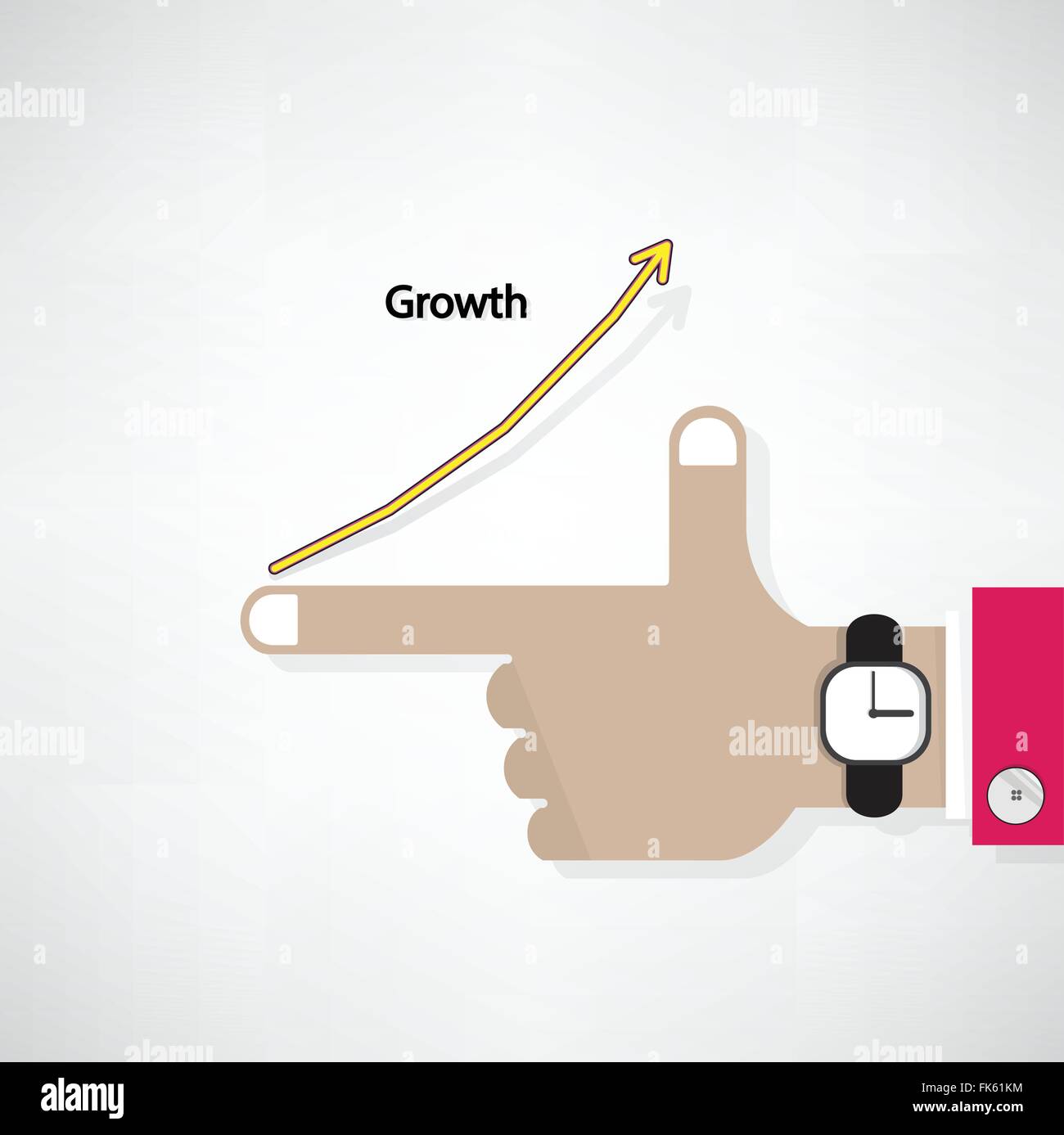 Hands of businessman with graph increase on background ,teamwork ...