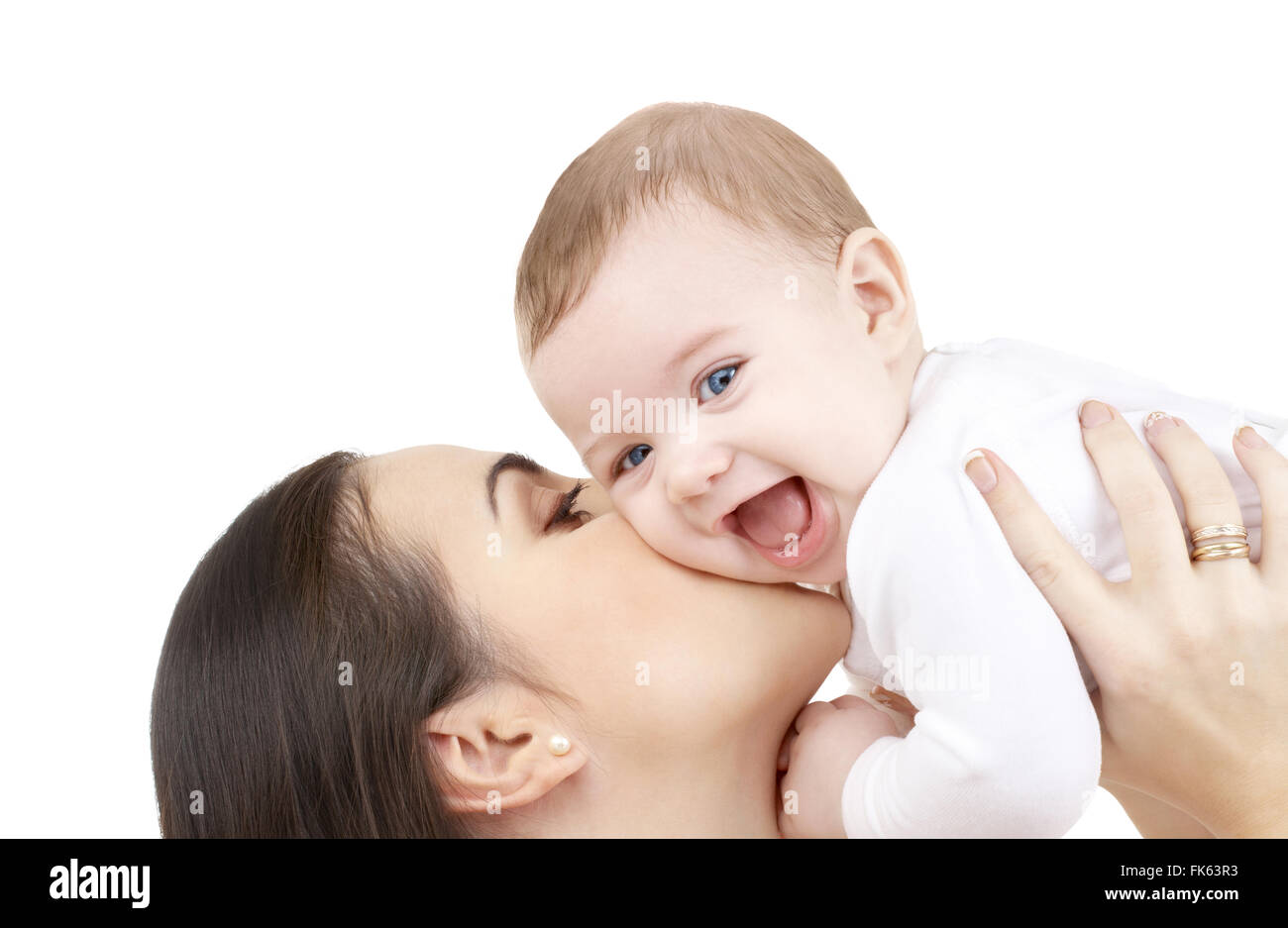 mother kissing her baby Stock Photo - Alamy