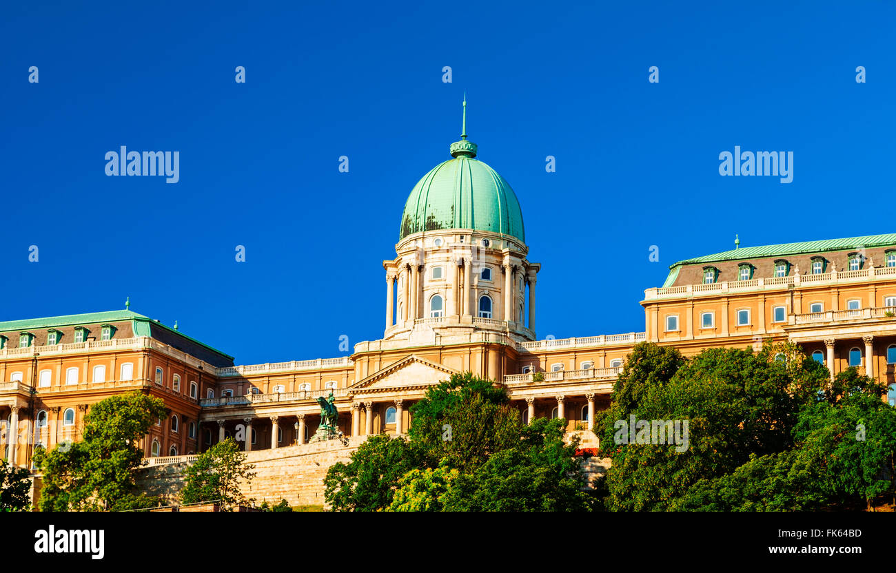 buda castle view in the city of budapest Stock Photo - Alamy