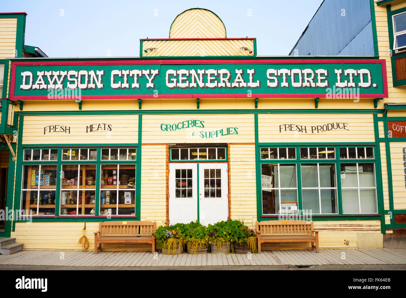 A Historic Building on Dawson City's Main Street, Dawson City, Yukon ...