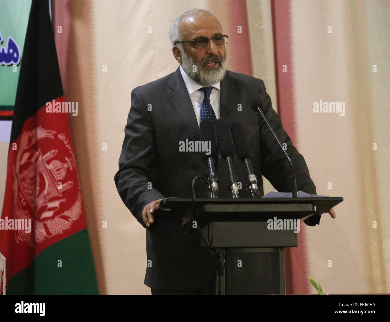 Kabul, Afghanistan. 7th Mar, 2016. Afghan acting Defense Minister ...