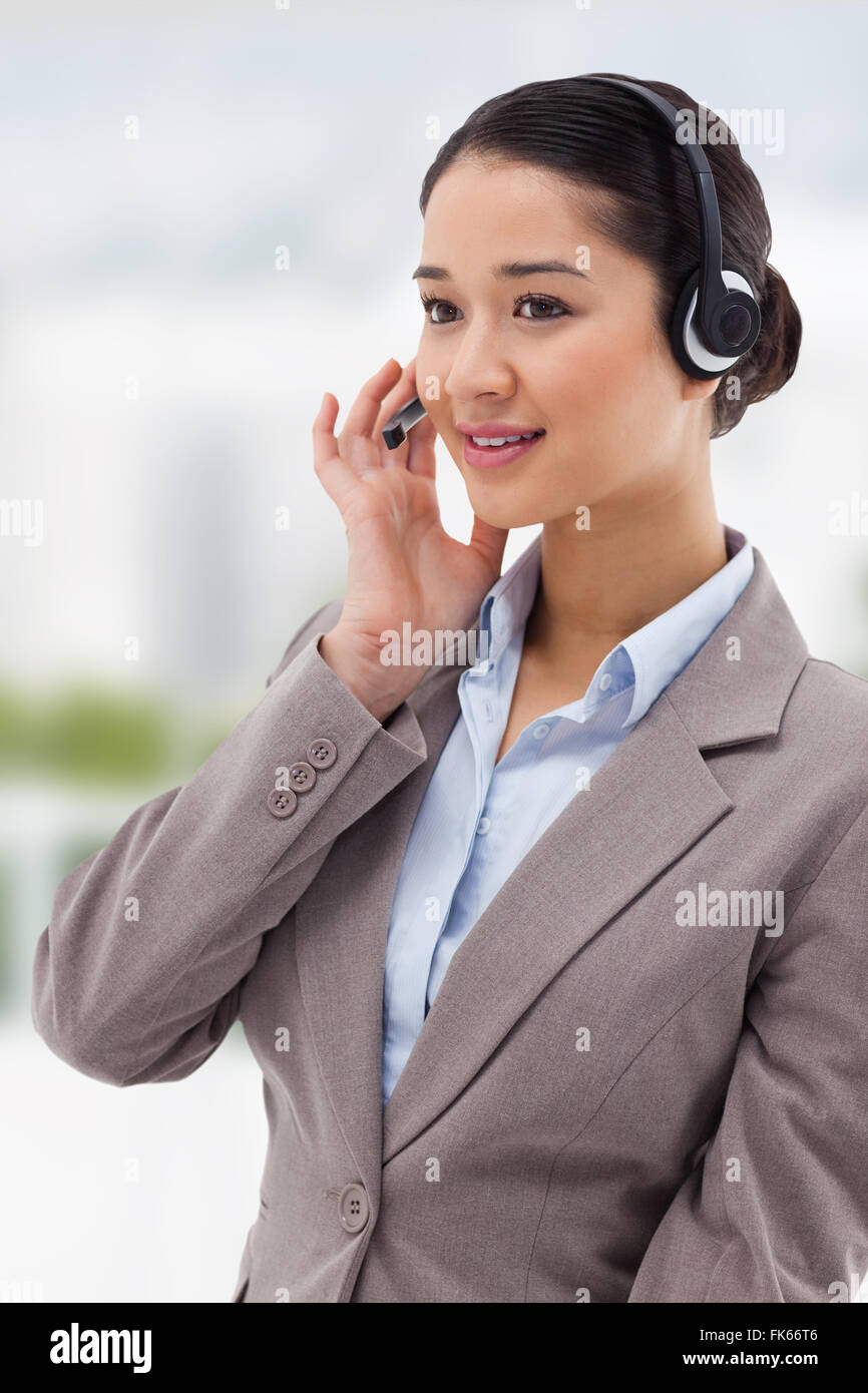 Portrait focused operator posing hi-res stock photography and images ...