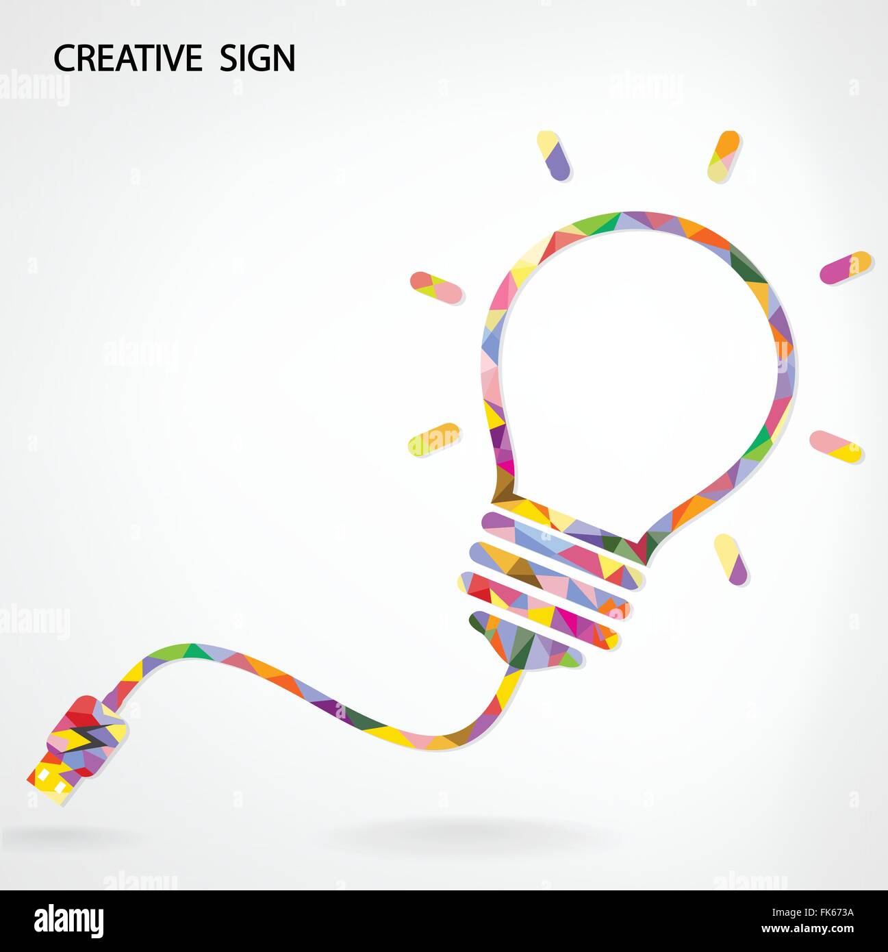 Creative light bulb Idea concept background design for poster flyer ...
