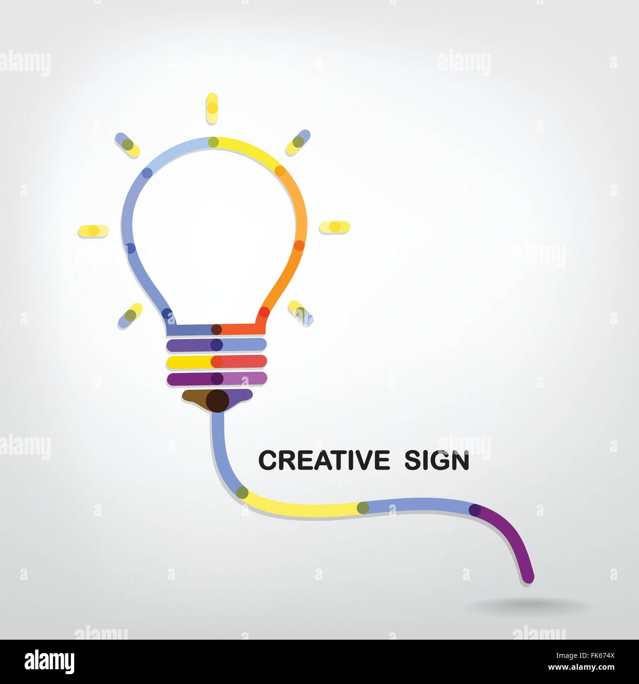 Creative light bulb Idea concept background design for poster flyer ...