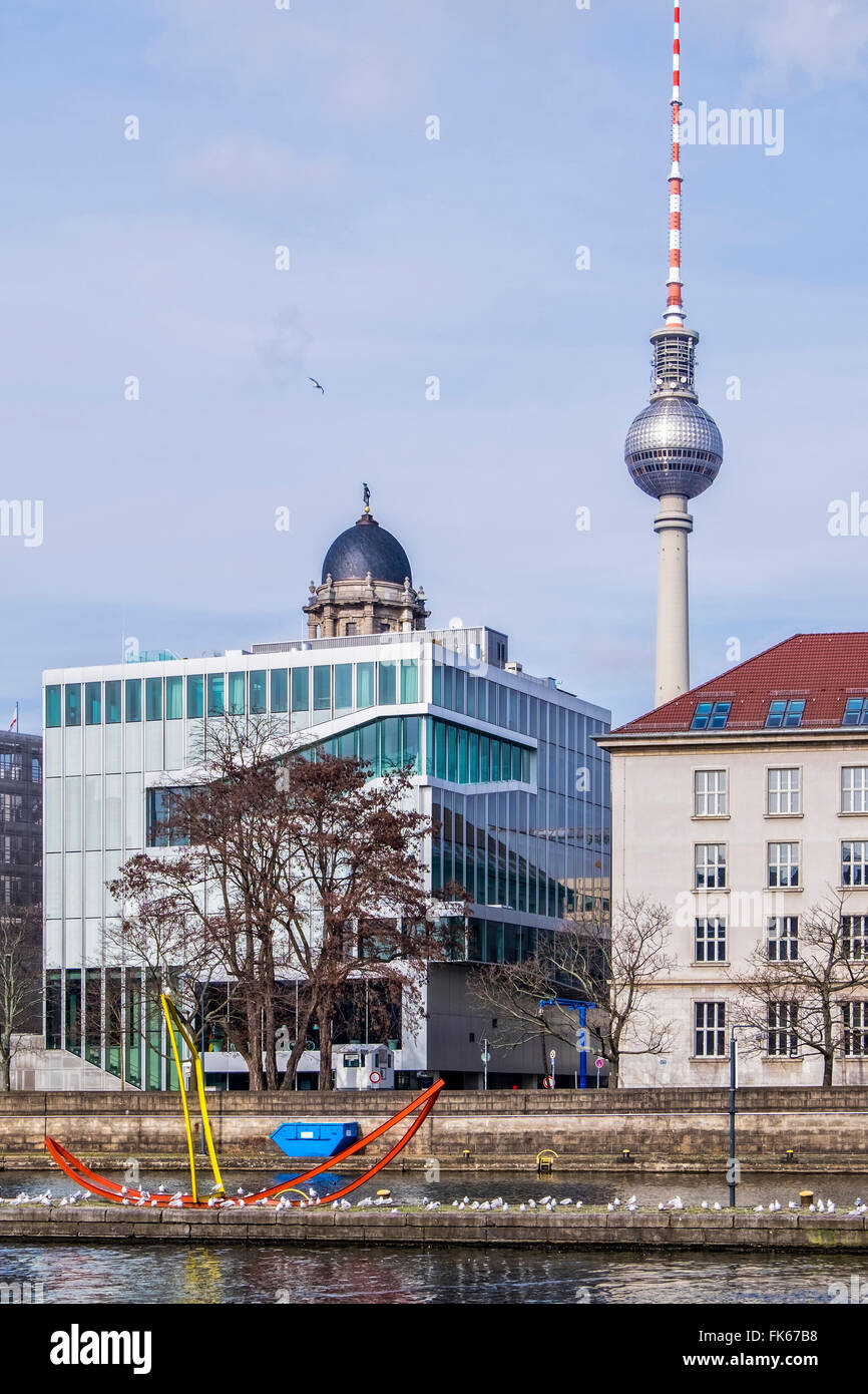 Dutch Embassy exterior, Klosterstraße 50,Mitte, Berlin, Germany. Modern ...