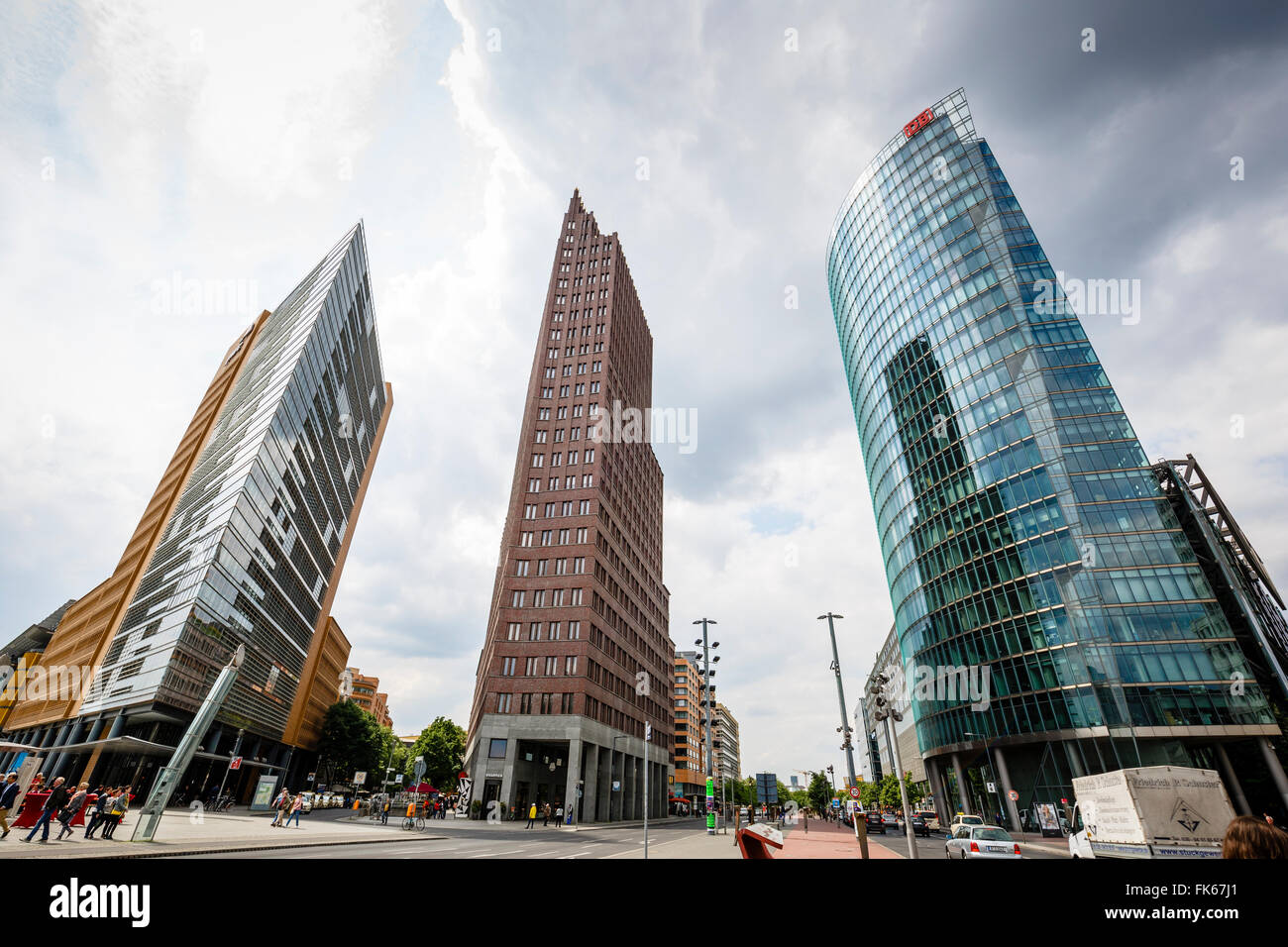 Buildings on Potsdamer Platz, Mitte, Berlin, Germany, Europe Stock ...