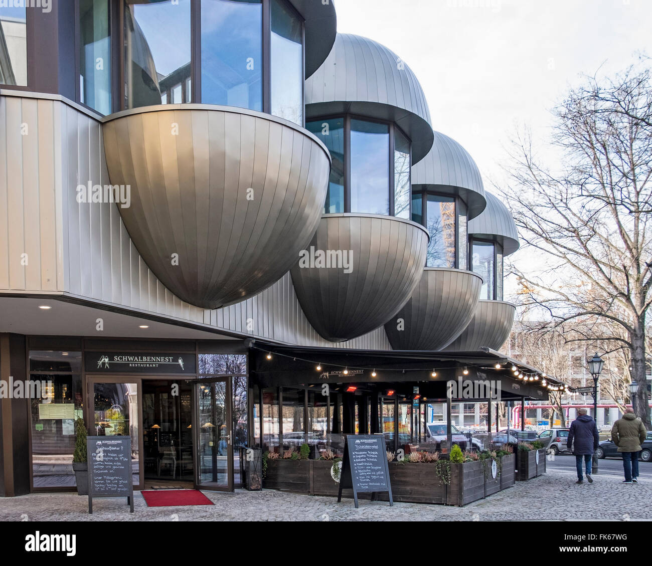 Schwalbennest restaurant exterior in Berlin Old Town, Nikolaiviertel ...