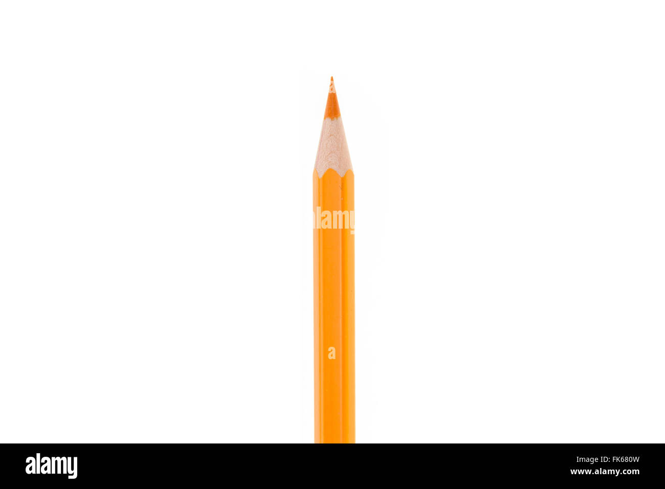 orange color pen on a white background Stock Photo - Alamy