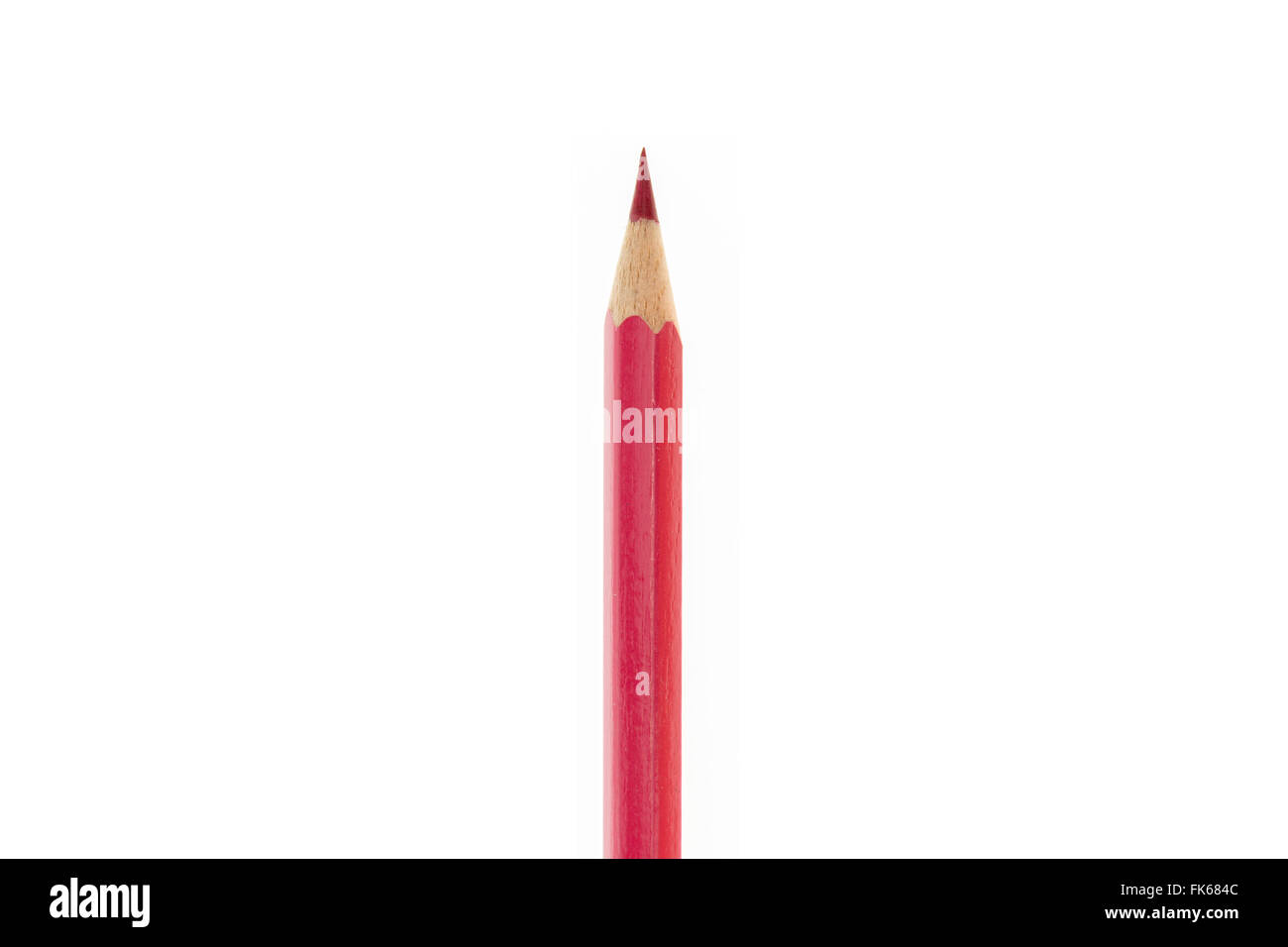red color pen on a white background Stock Photo - Alamy