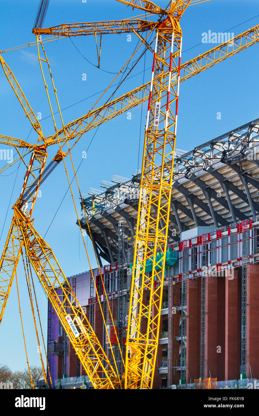 Liverpool FC New Premier League Stadium expansion under construction ...