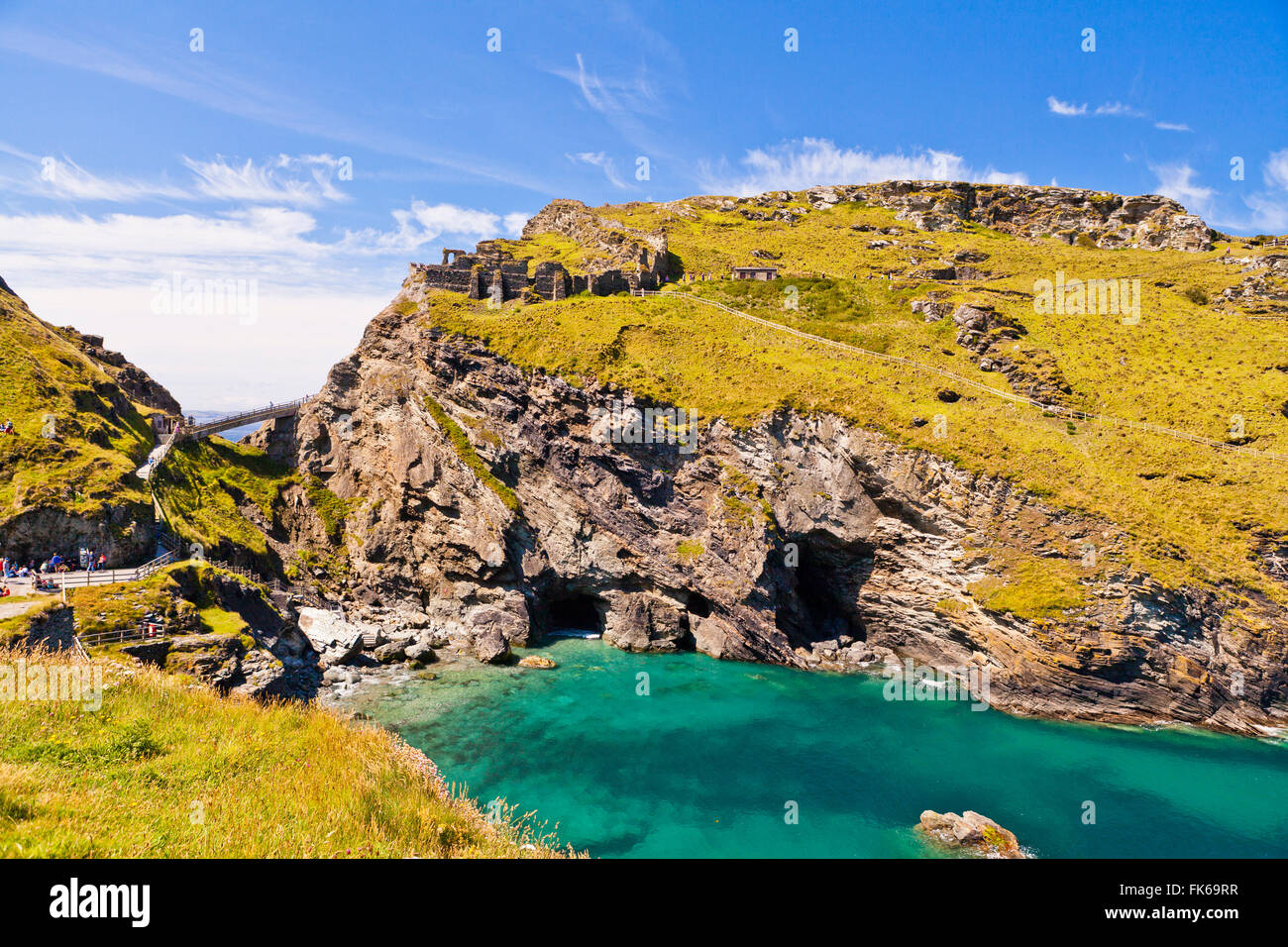 Tintagel Castle, Tintagel, Cornwall, England, United Kingdom, Europe ...