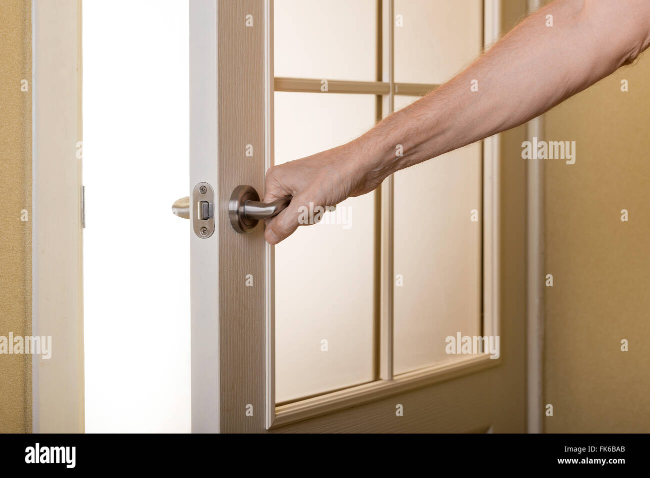 Hand Closing A Door
