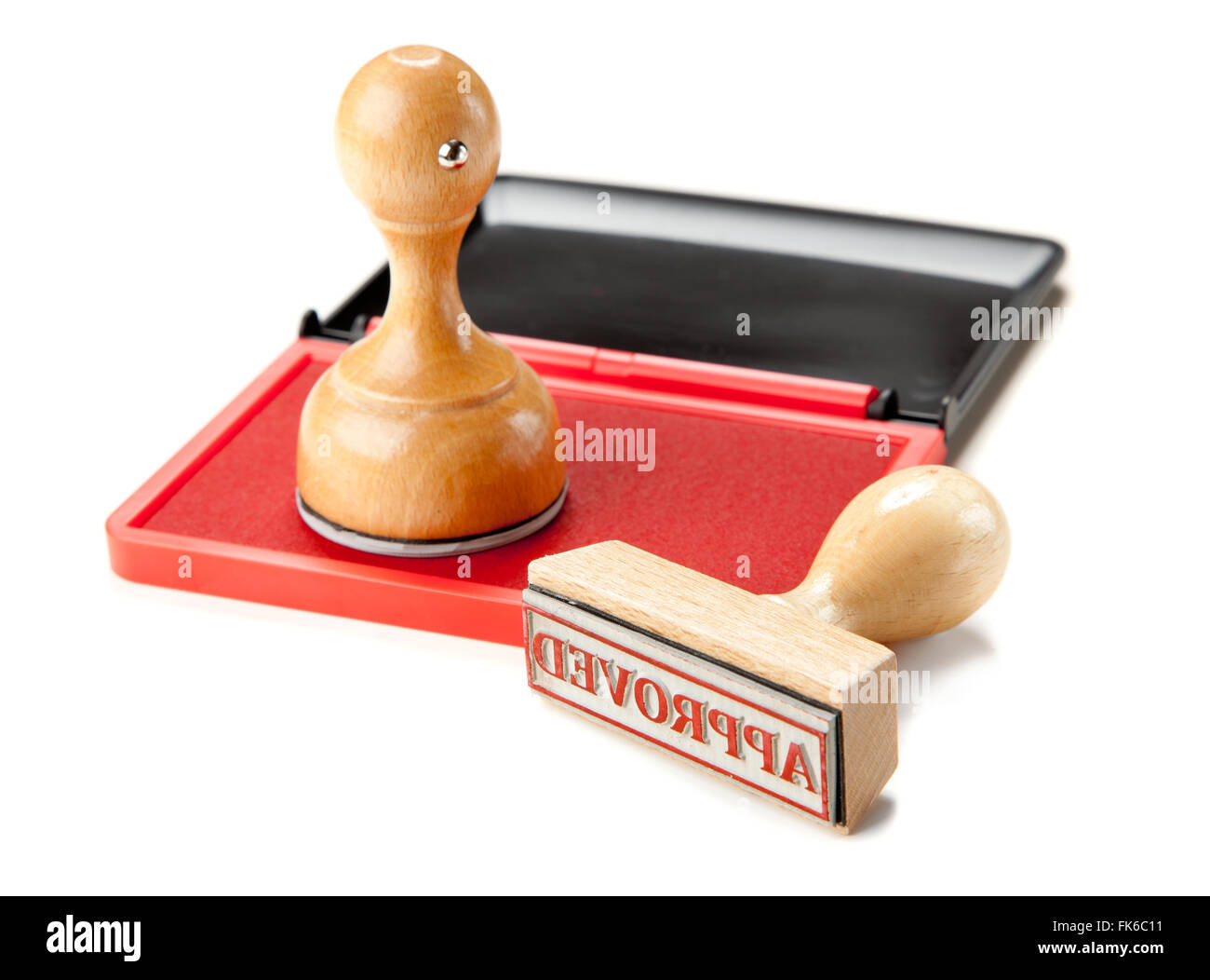 Classic wooden stamps Stock Photo - Alamy