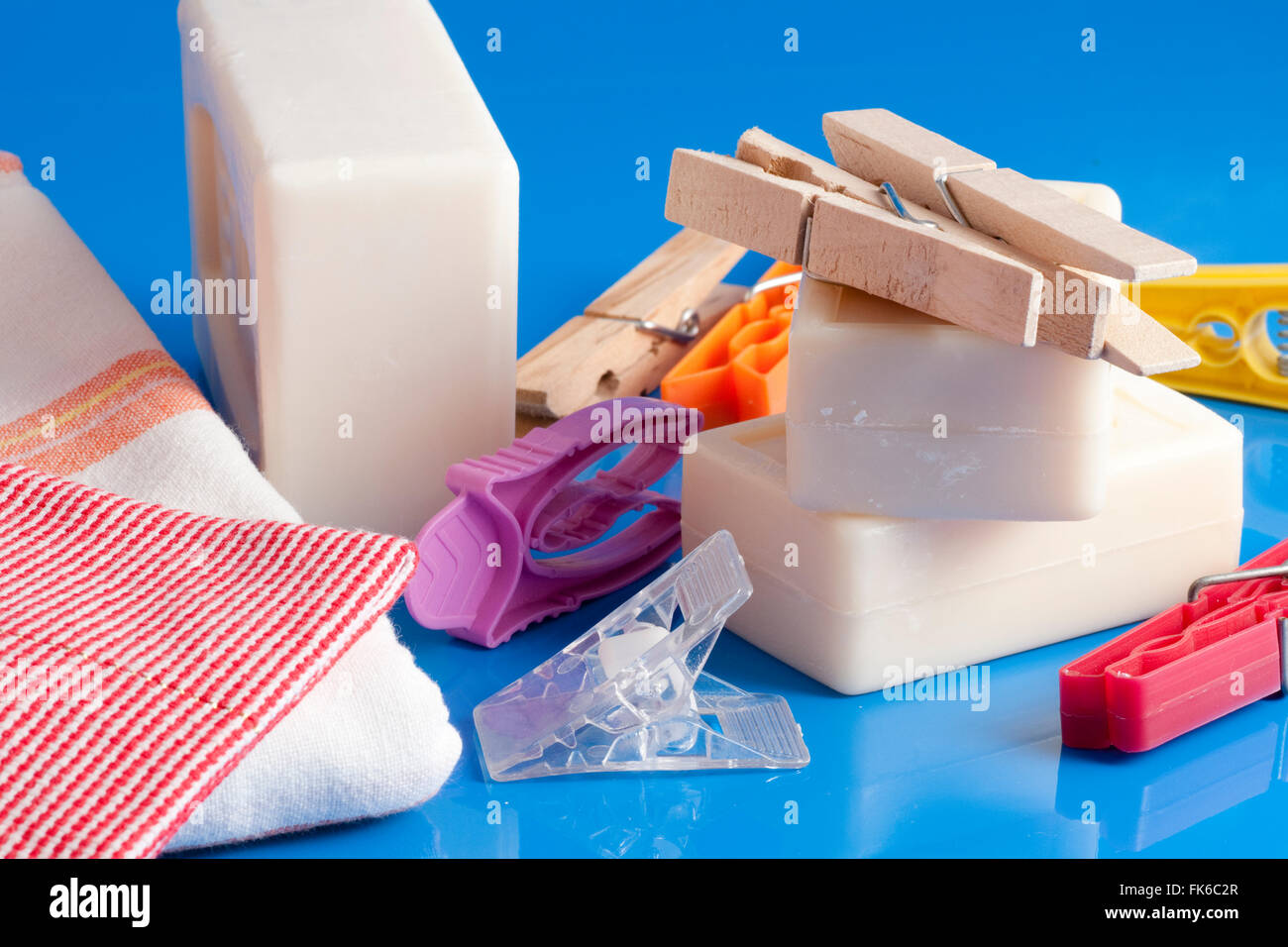 soap, clothes and laundry Stock Photo - Alamy