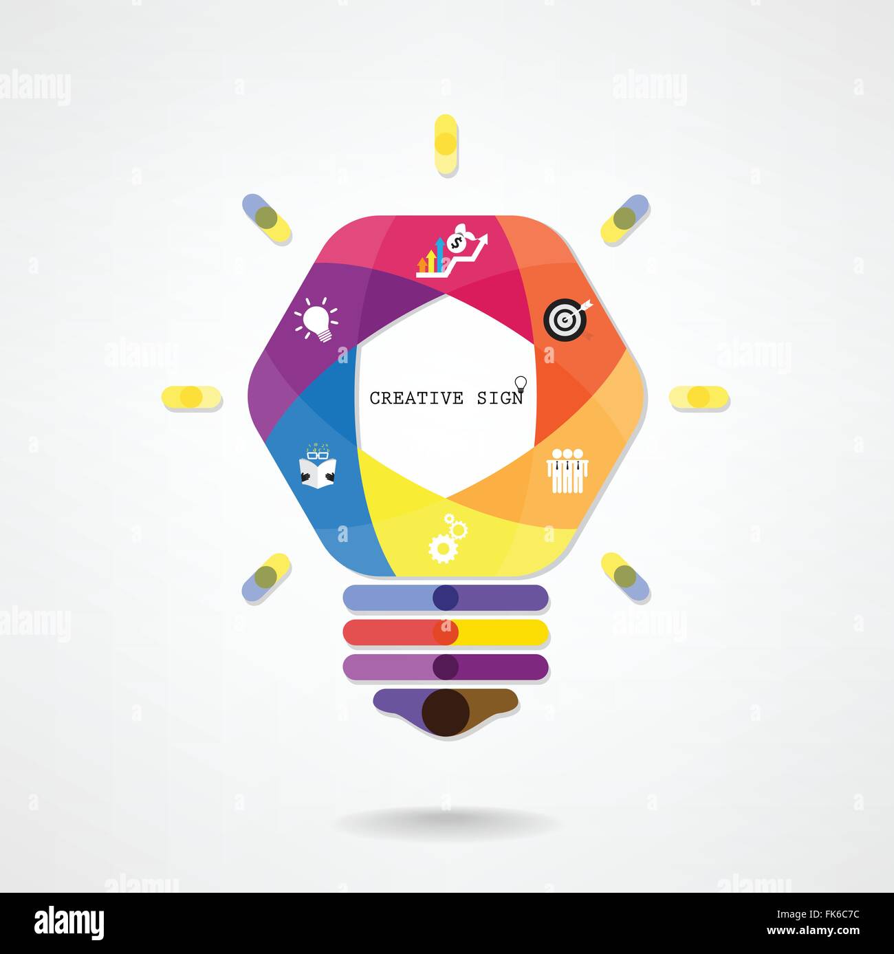 Creative light bulb Idea concept background ,design for poster flyer ...