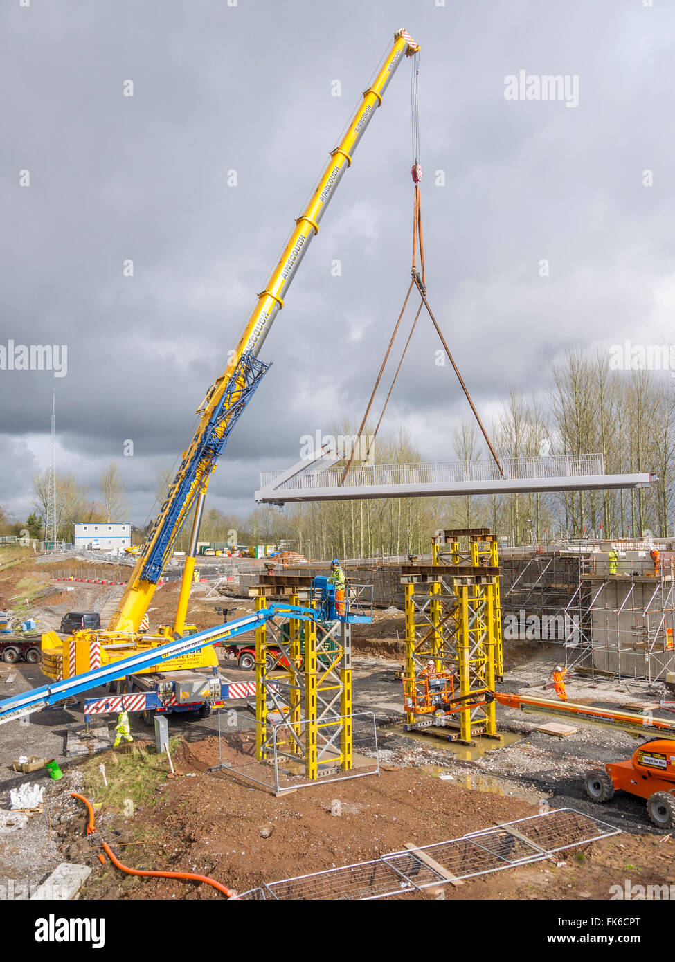 Footbridge constructing hi-res stock photography and images - Alamy