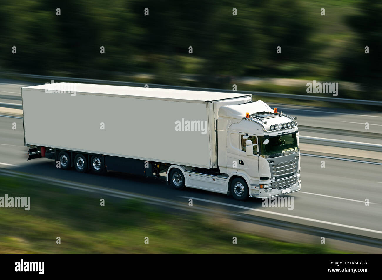 white semi truck Stock Photo - Alamy