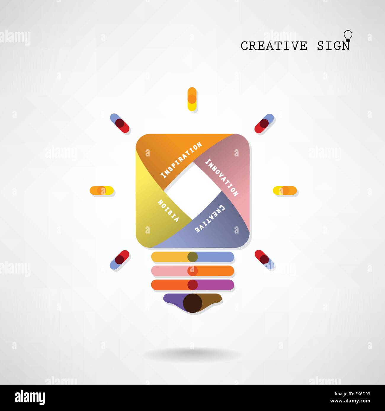 Creative light bulb Idea concept background ,design for poster flyer ...