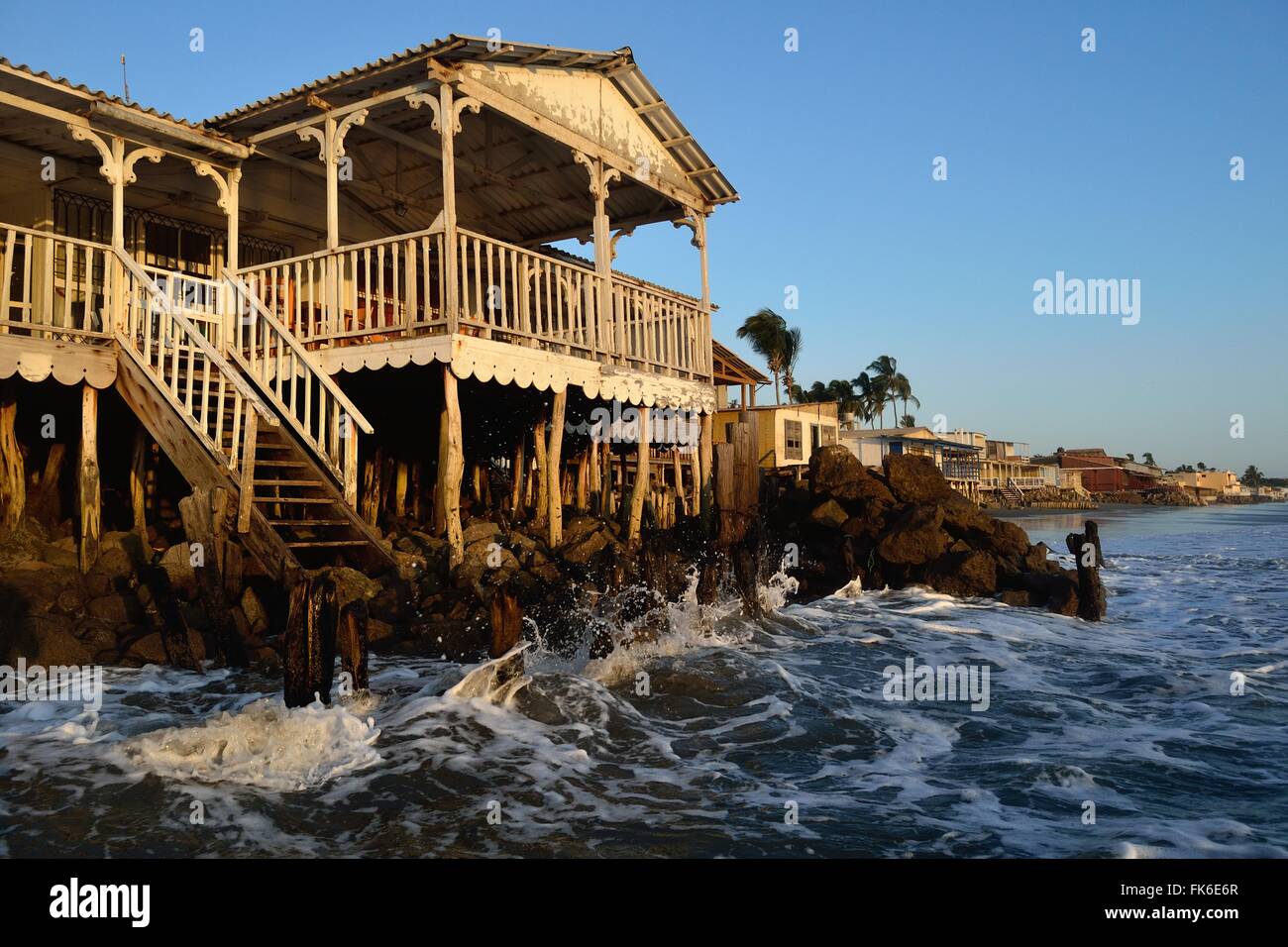 Traditional house - Beach in COLAN. Department of Piura .PERU Stock ...