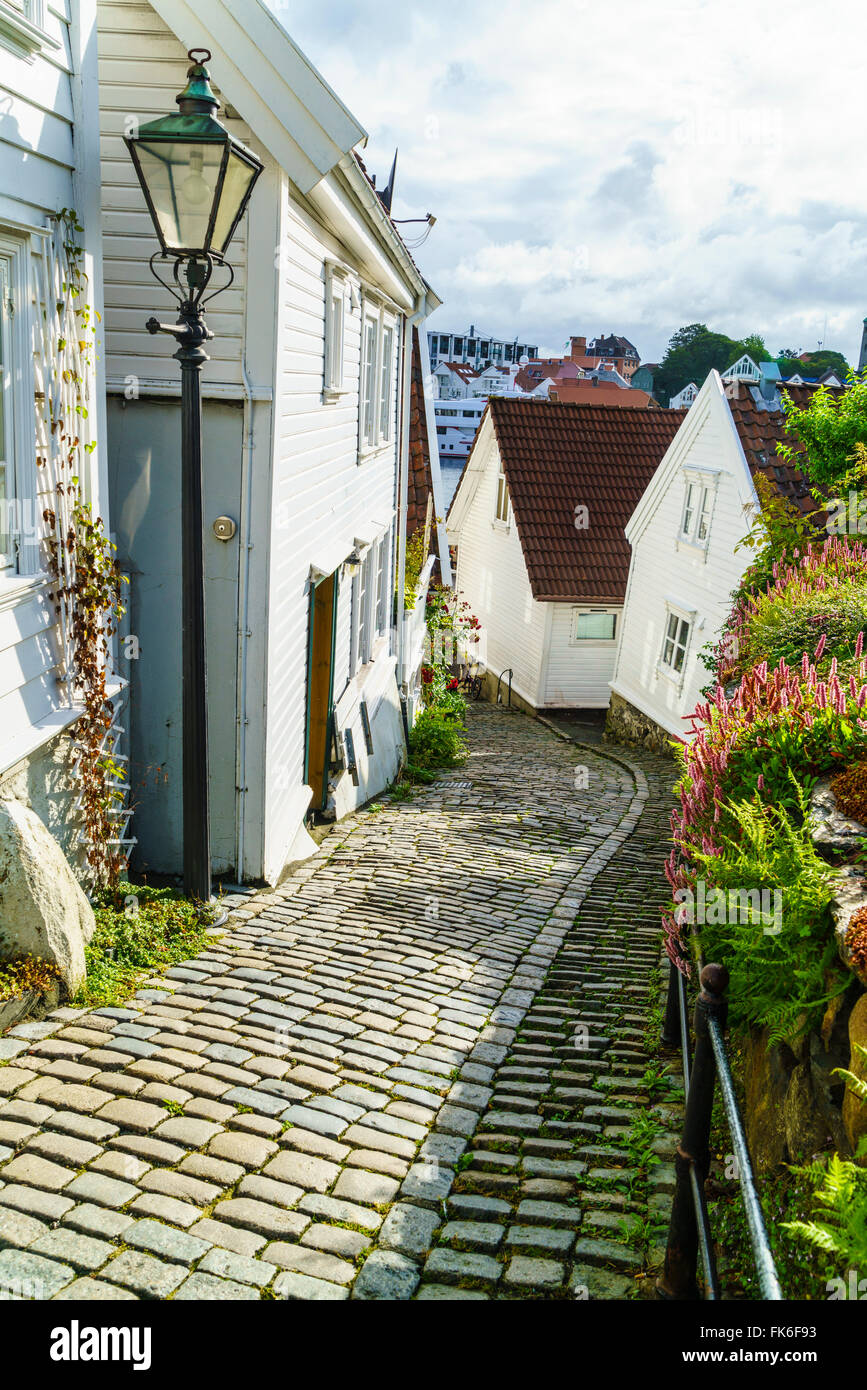 Old Stavanger comprising about 250 buildings from early 18th century ...