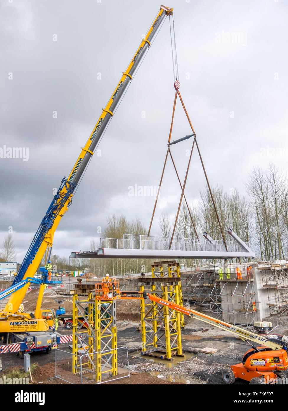 Lifting pedestrian footbridge hi-res stock photography and images - Alamy