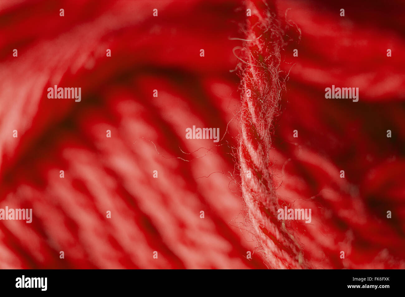 Macro Close Up Red Yarn Wool Texture Background Stock Photo - Alamy