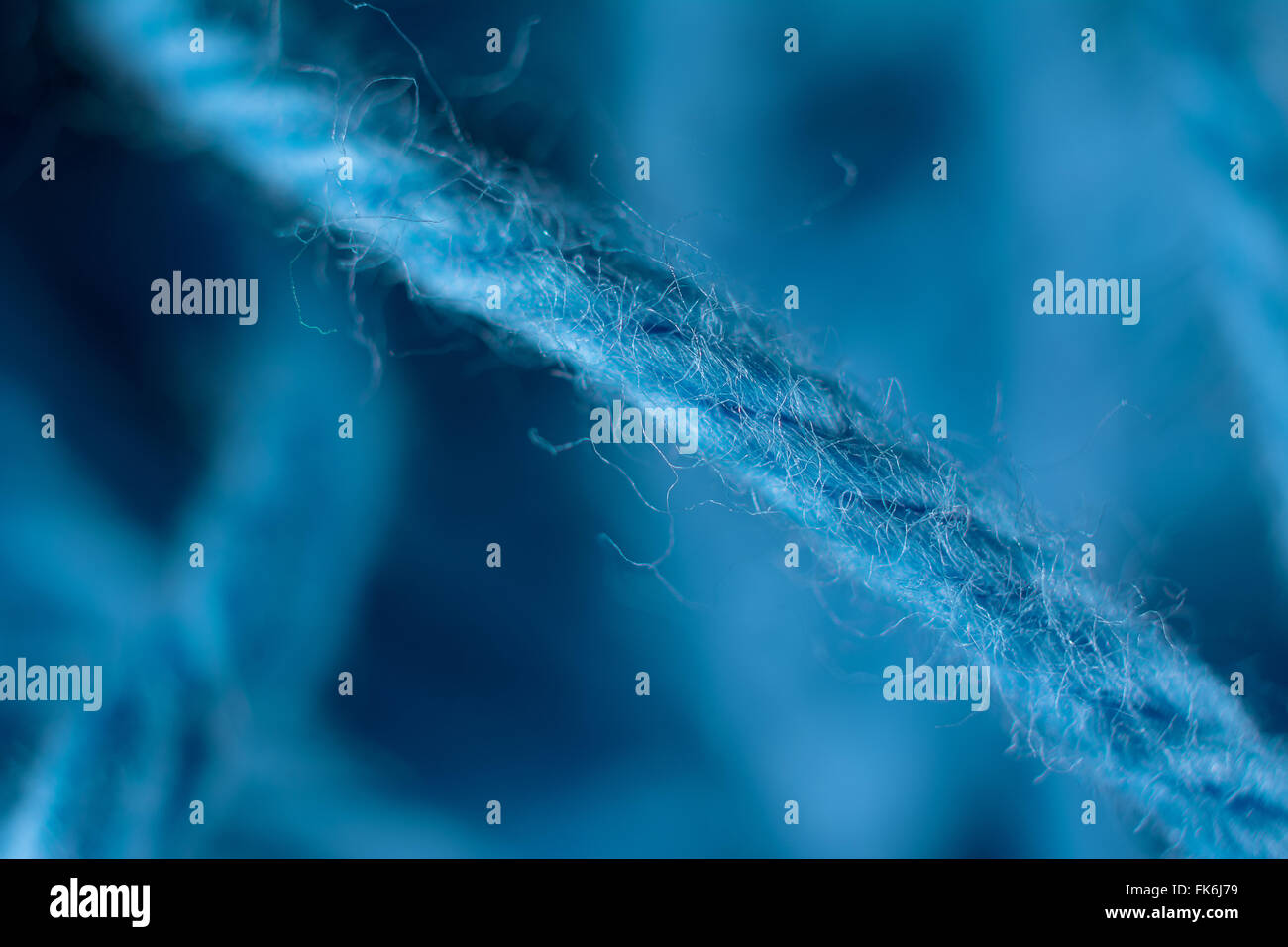 Macro Close Up Blue Yarn Wool Texture Background Stock Photo - Alamy
