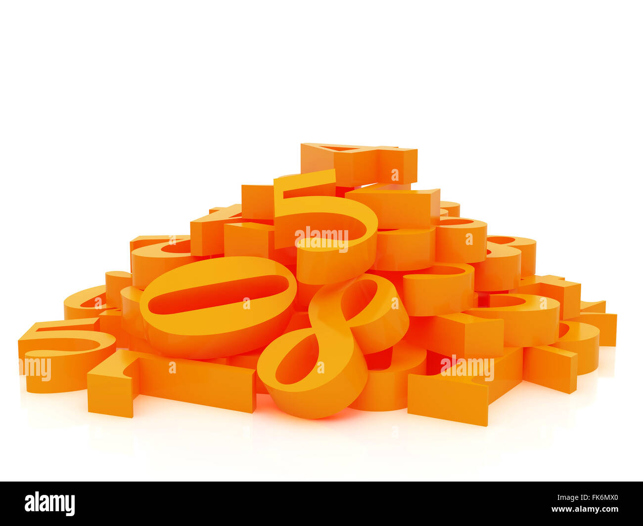 High resolution image. Number isolated over white background Stock ...