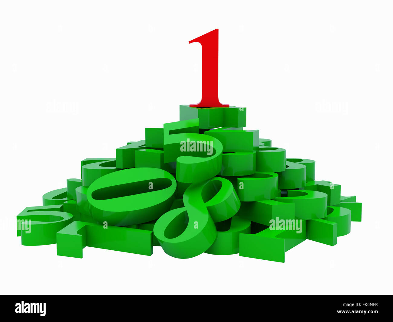 High resolution image. Number one isolated over white background Stock ...