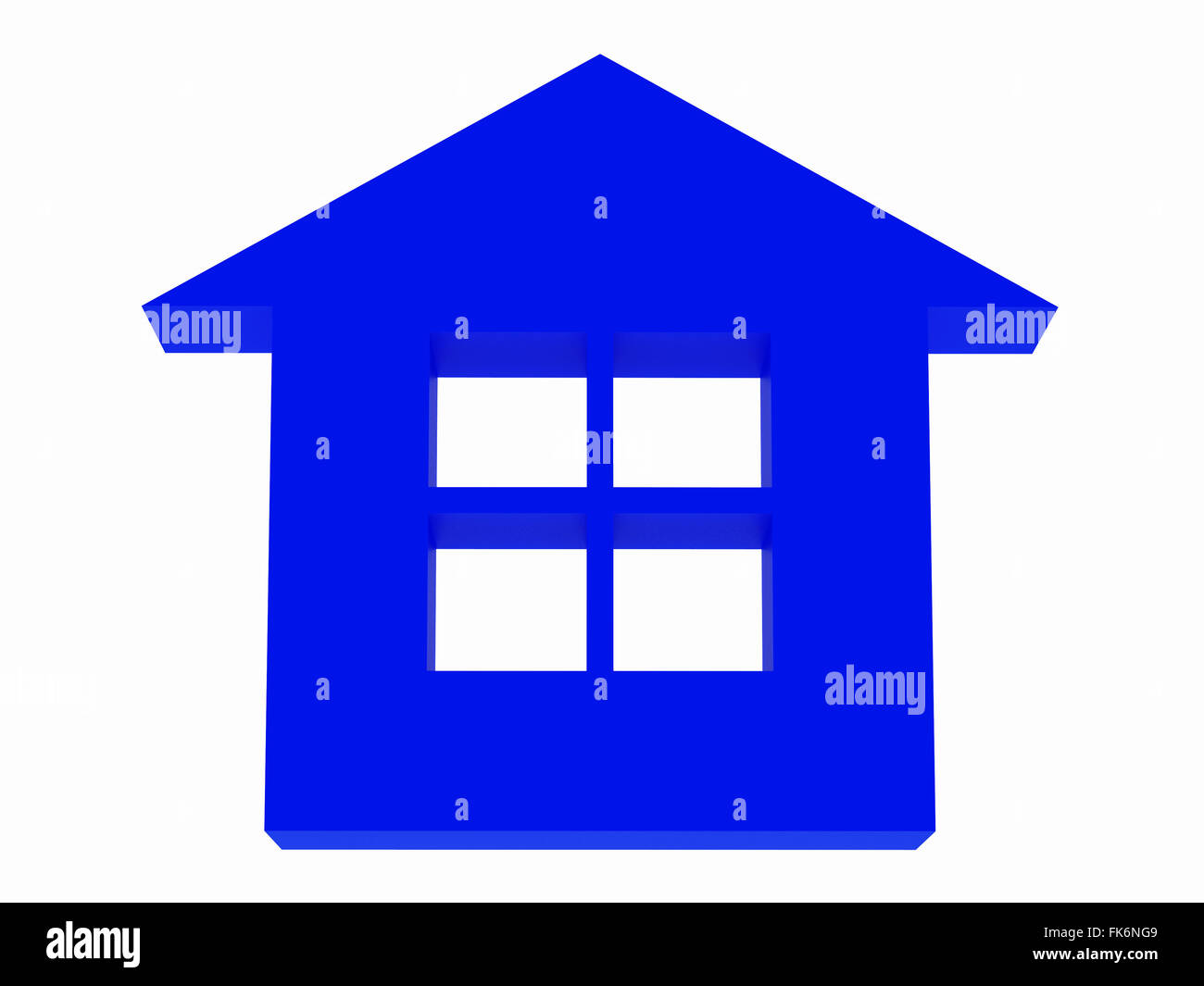 3d symbol house isolated on white background. High resolution image ...