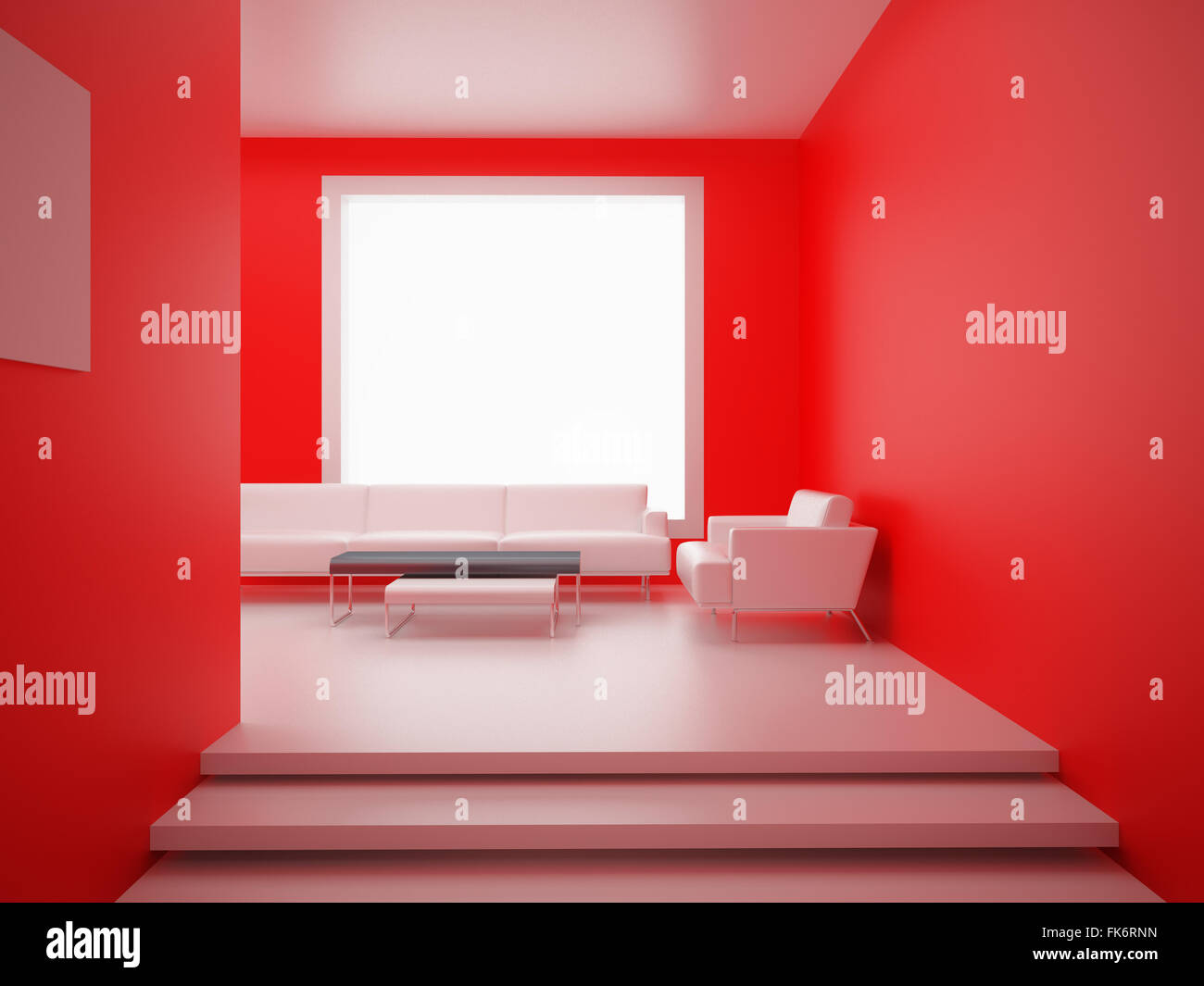High resolution image interior. 3d illustration modern interior. Living ...