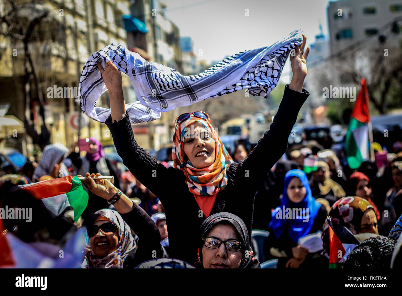 Gaza, Palestine. 07th Mar, 2016. Palestinian women on international ...