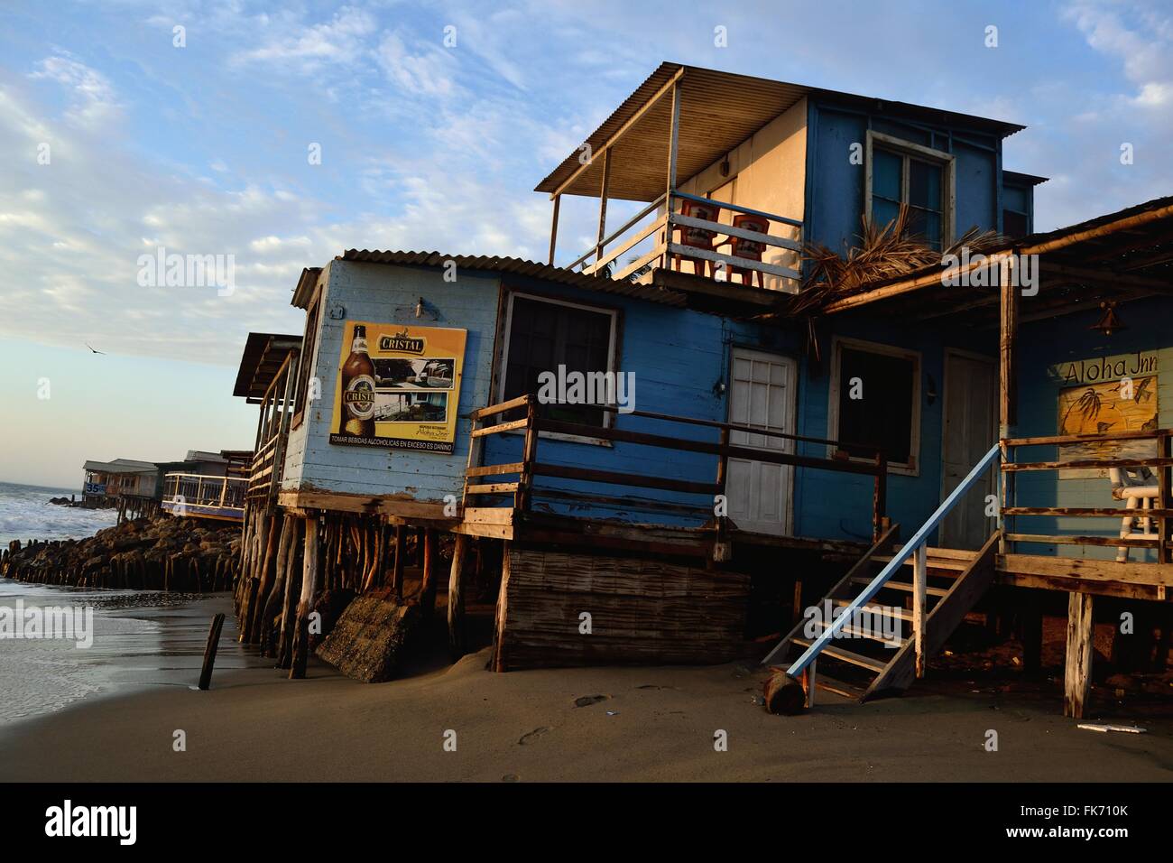 Hotel - Beach in COLAN. Department of Piura .PERU Stock Photo - Alamy