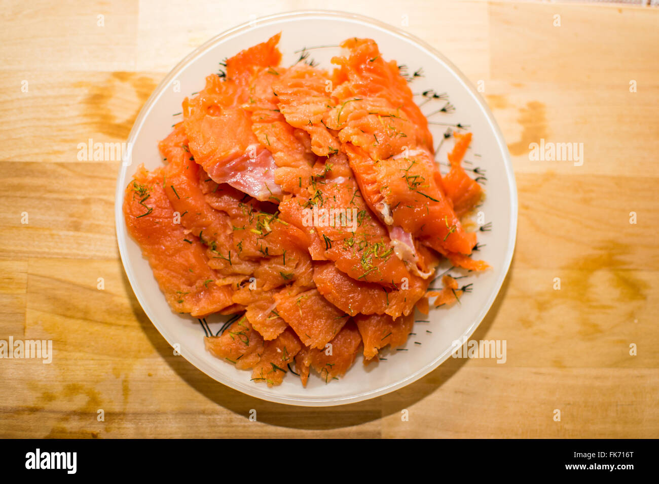 red fish sliced prepared fish food sashimi Stock Photo - Alamy