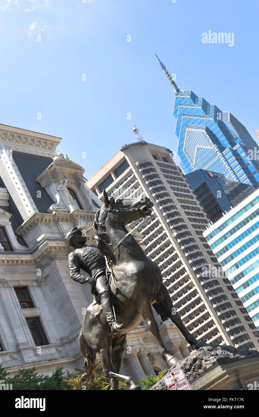 Philadelphia,Pennsylvania,USA - July 9, 2011 : The statue of George B ...