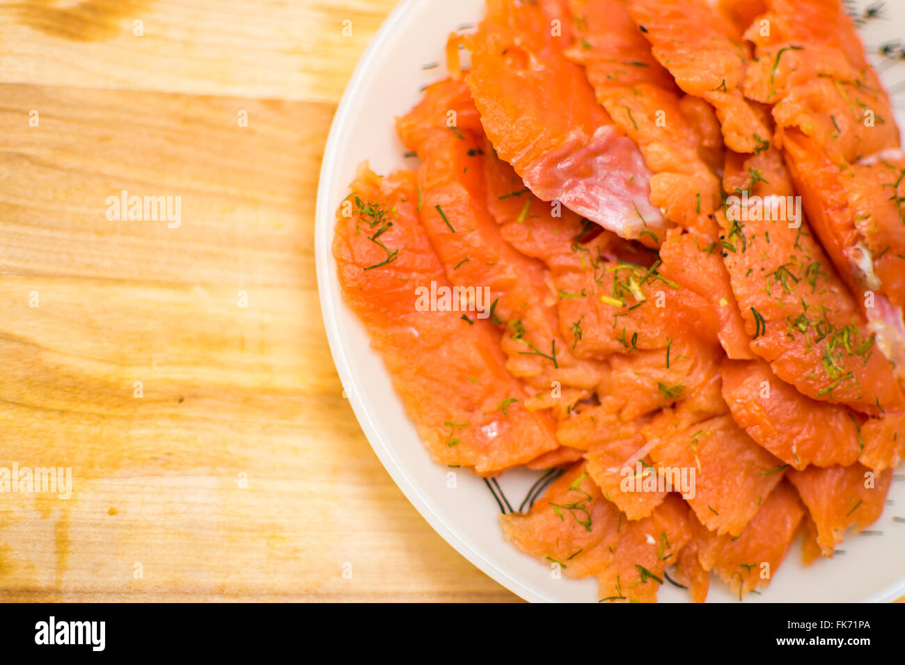 red fish sliced prepared fish food sashimi Stock Photo - Alamy
