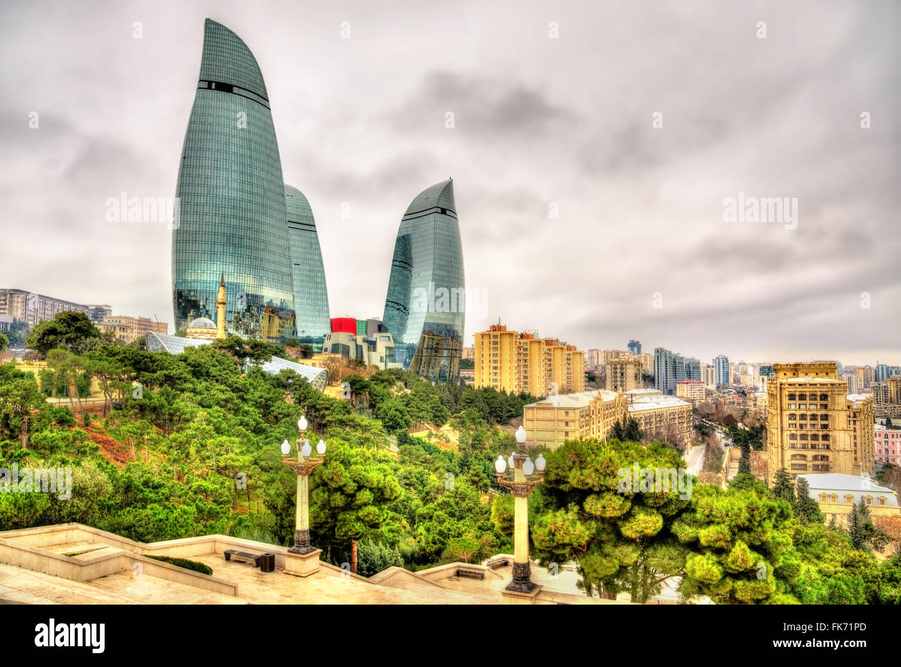 The city centre of Baku Stock Photo - Alamy