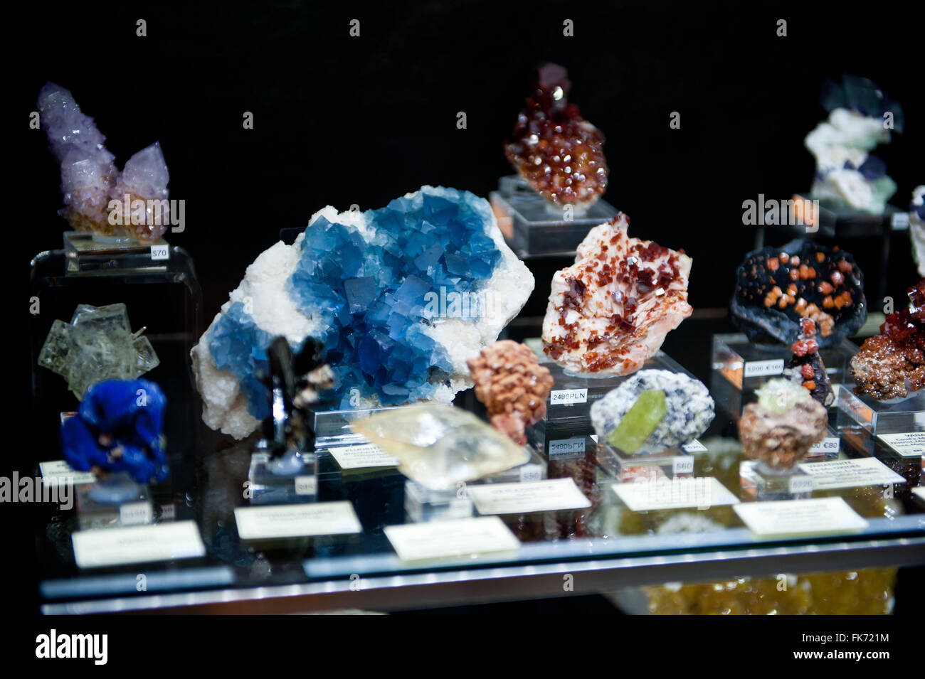 Mineral display cabinet hi-res stock photography and images - Alamy