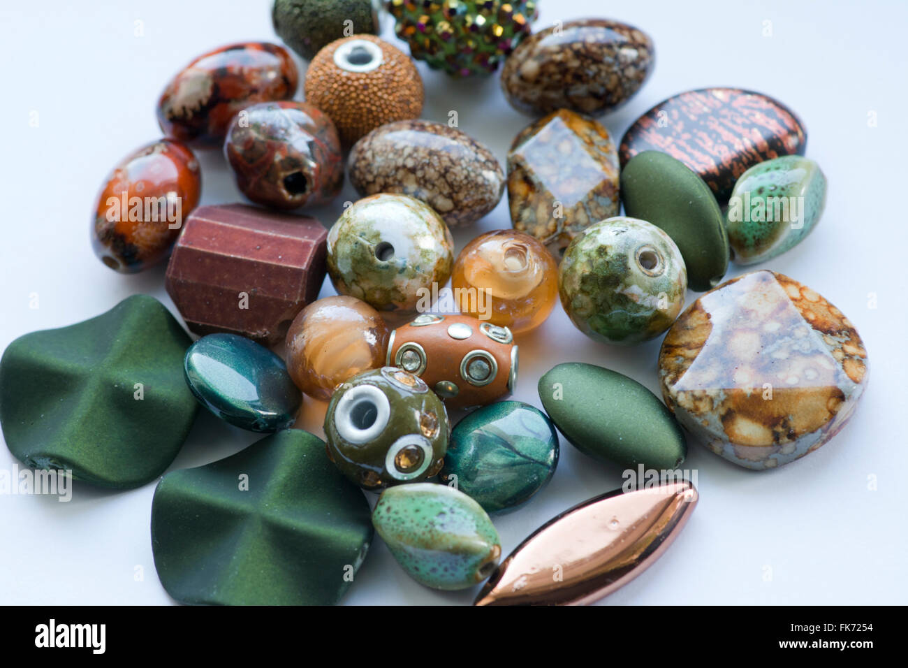 Group of jewellery beads Stock Photo - Alamy